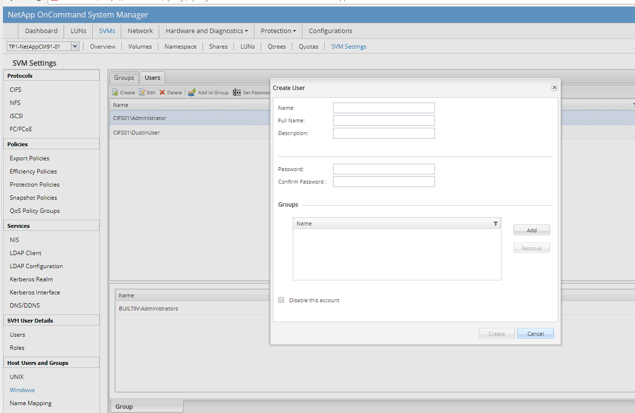 How to Use a Local NetApp CM account to Monitor It