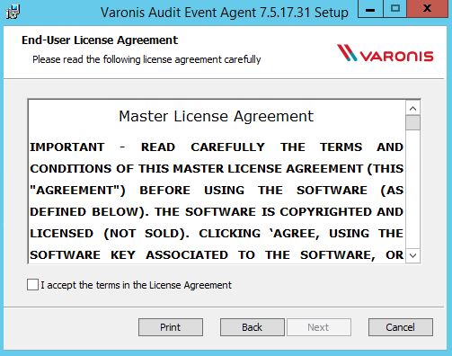 End-User License Agreement screenshot