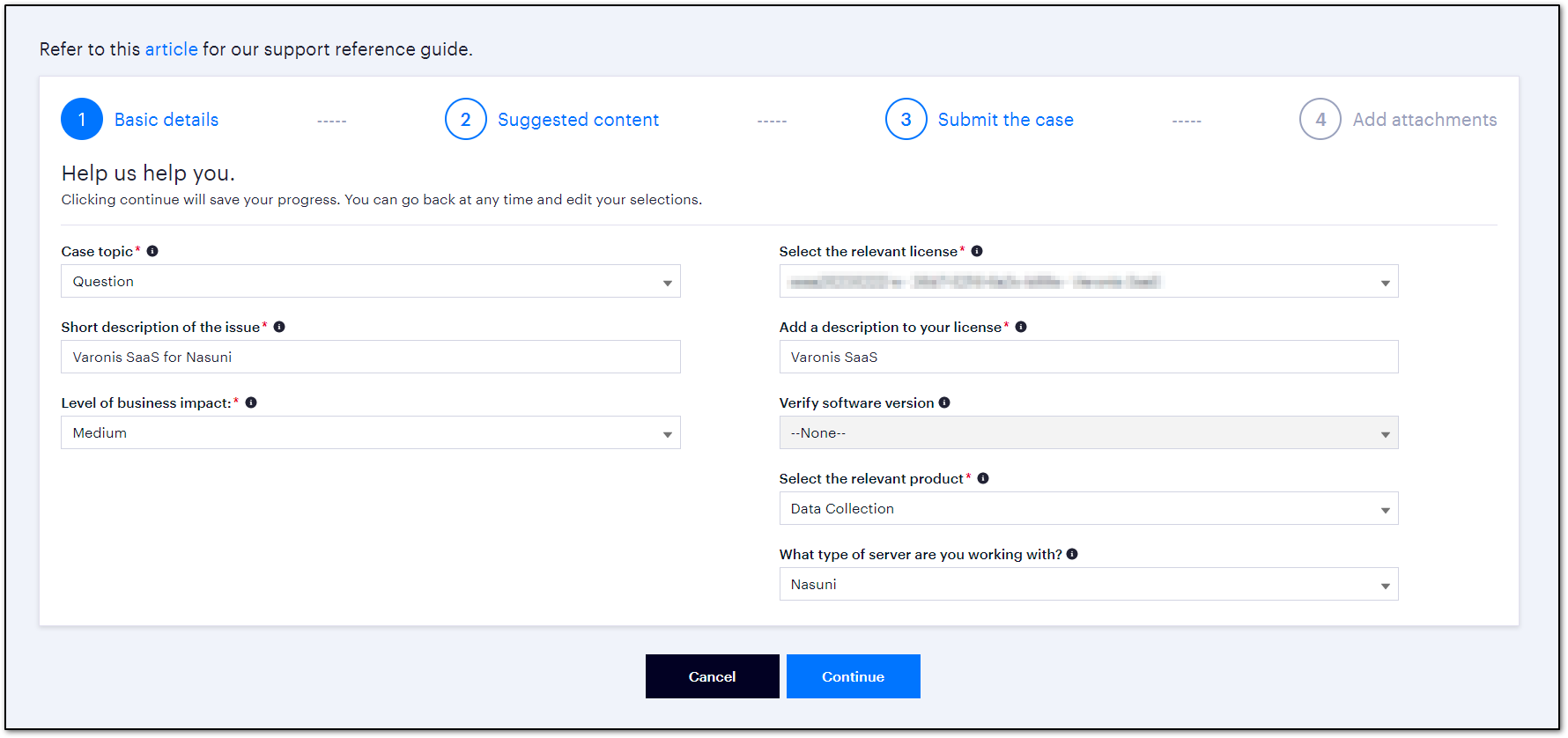 How To Open a New Case for Varonis SaaS with Support